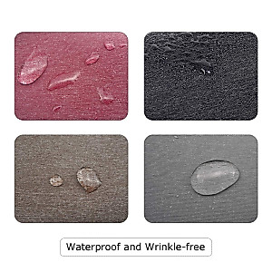 Enyuwlcm Fabric Stationery Stylish Simple Pencil Bag Small Square Waterproof Pencil Case Black and Gray 2 Pack