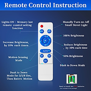 Ofuray Of-5200W Solar Street Light Outdoor Waterproof, 320000LM Solar Parking Lot Lights-Commercial Dusk to Dawn, IP67 6500k LED Street Light with Remote Control Motion Sensor for Garage, Yard, Barn