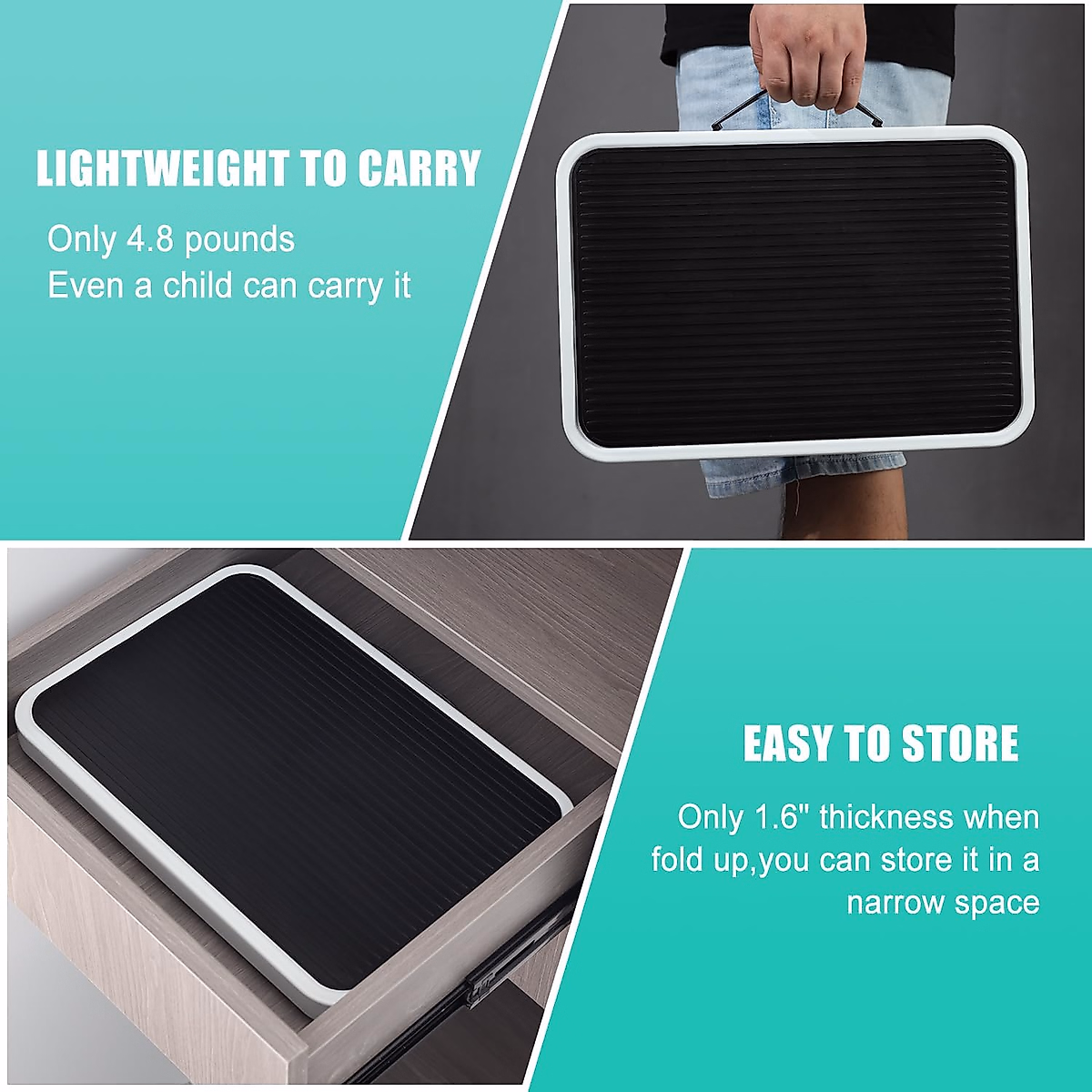 Folding Step Stool, Height-Adjustable Step Stool with Anti-Slip Platform and Rubber feet,Step Ladder for Adults,Kids,and Seniors,Solid and Stable,350 Ibs Capacity,for Home,Office,RV and More Use