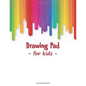 Drawing Pad For Kids: Blank Paper Sketch Book for Drawing Practice, 100 Pages, 8.5" x 11" Large Sketchbook for Kids Age 4,5,6,7,8,9,10,11 and 12 Year Old Boys and Girls