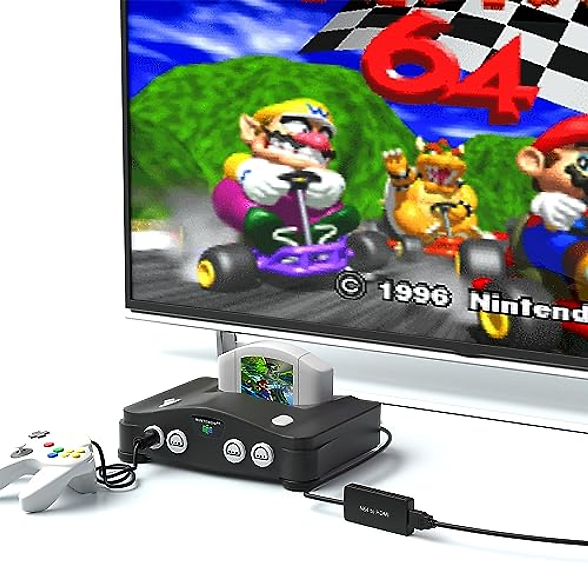Y.D.F N64 to HDMI Converter Adapter Support 16:9/4:3 Conversion, HDMI Link Cable for N64 /SNES/NGC/SFC（Plug and Play）