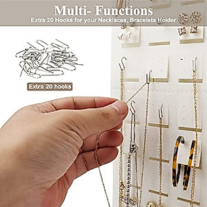 Resovo Extra Large Earring Organizer, Up to 420 Pairs Earring Holder, Earring Hanger Wall Mount Earring Organizer for Earrings, Hanging Earring Jewelry Organizer for Women Girls