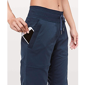Lululemon Athletica Dance Studio Pant III Lined Sz 10 (True Navy)