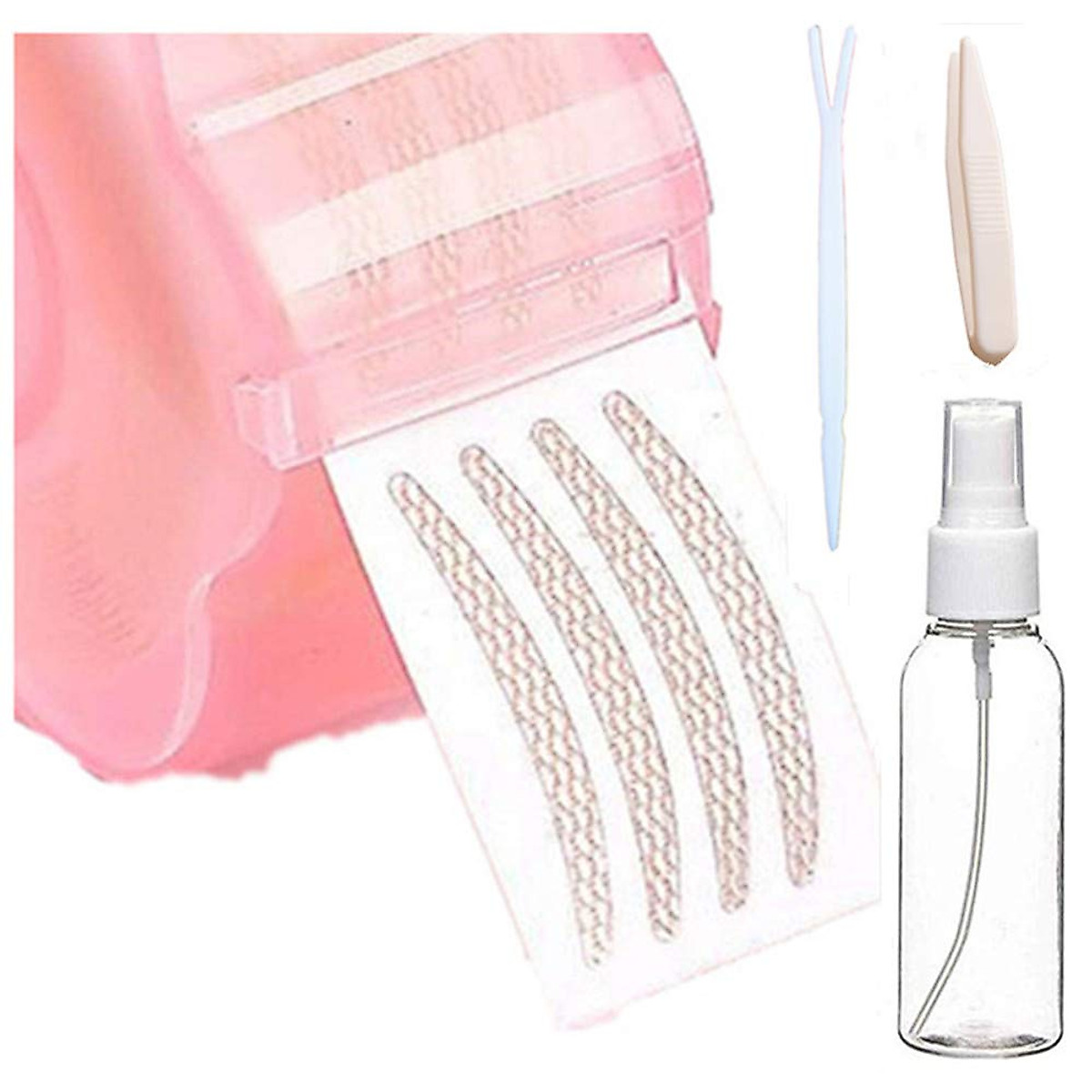 Eyelid Tape double eyelid tape，eyelid lifter strips Invisible Eye Stickers Portable Breathable Natural Invisible Single Sided Double Eyelid Tape Self-Adhesive Eyelid Stickers Instant Eye Lift Stri (B)