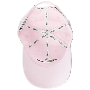 Lacoste Mens Adjustable Organic Cotton Twill Cap, Flamingo, One Size