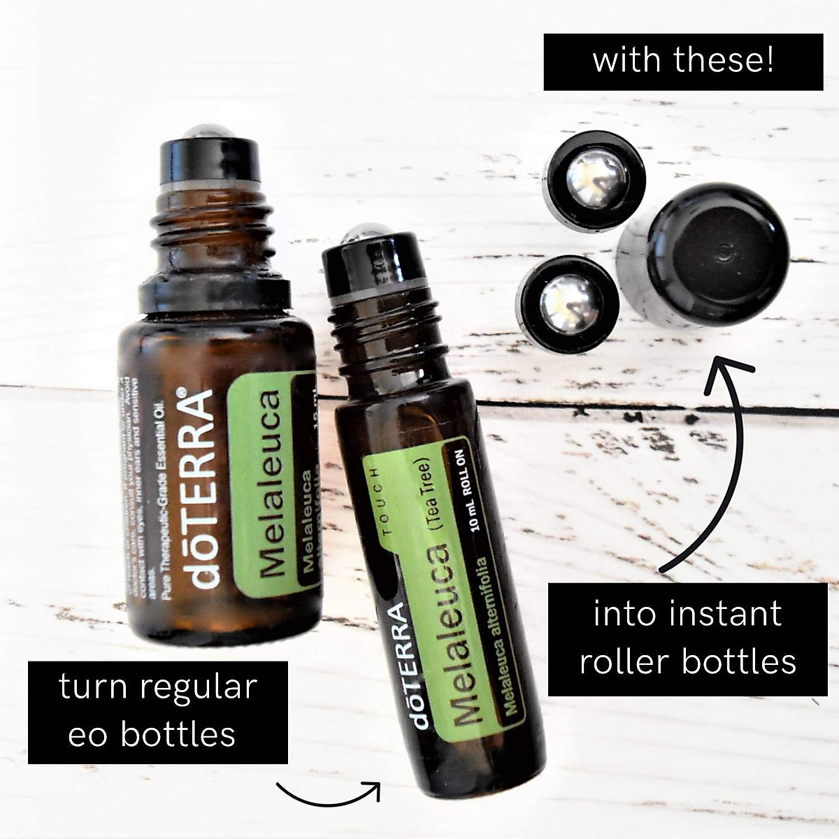 Roller Ball Inserts for 5ml 15ml Essential Oil Bottles – Tops Accessory to Turn Oils Bottle Into Instant Rollers - Fits doTERRA, Young Living, Plant Therapy - Leakproof, Metal, Reusable, 12 Pack