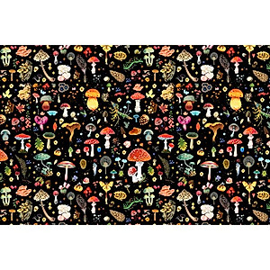 launamren Mushroom Backpack Casual Travel Daypack For Boys And Girls With Adjustable Padded Shoulder Straps Day Pack For College Travel Hiking Camping Size 15.7x11.4x7.8 Inches