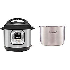 Instant Pot Duo 8 Qt Electric Pressure Cooker + Stainless Steel Inner Pot