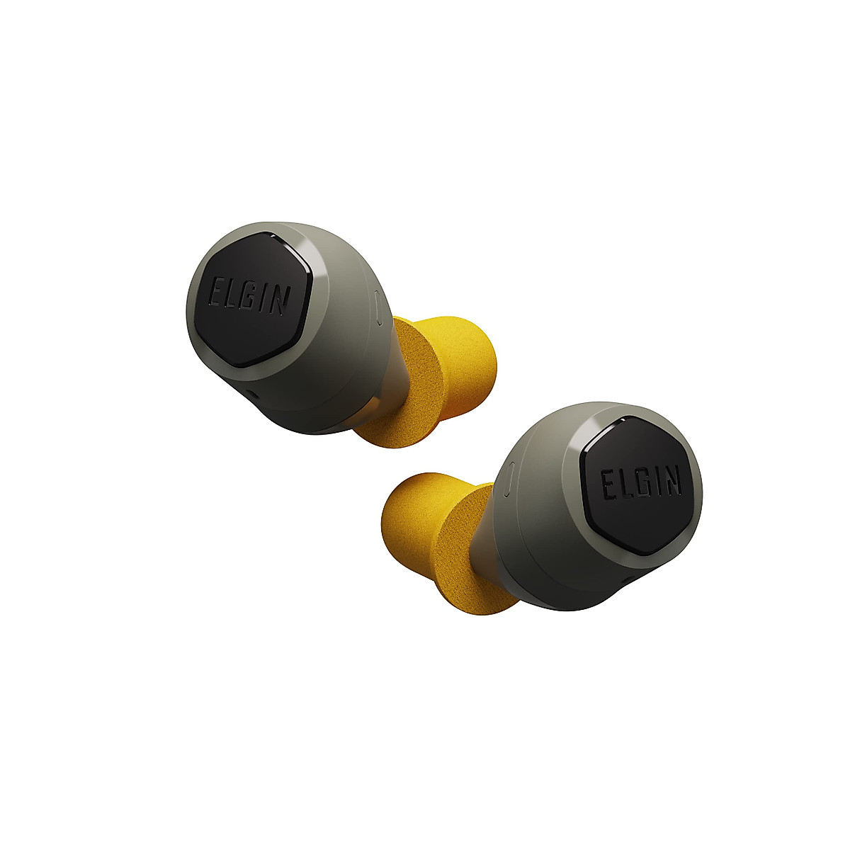 Elgin Rebel True Wireless Earbuds, 25 dB Noise Reduction Bluetooth Headphone, Noise Cancelling Mic, 12+ Hour Battery Life, IP65 Water Resistant, OSHA Compliant Hearing Protection for Work