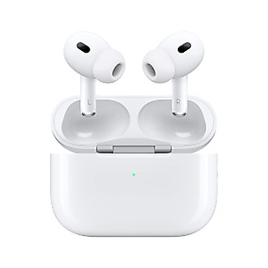 Apple AirPods Pro (2nd Generation) Wireless Ear Buds with USB-C Charging, Up to 2X More Active Noise Cancelling Bluetooth Headphones, Transparency Mode, Adaptive Audio, Personalized Spatial Audio