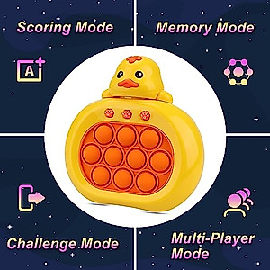 Quick Push Console with Instant Sound Feedback | Handheld Fast Speed Pushing Game | Pop The Target Interactive Educational Sensory Fidget Toy for Kids Adults | Fun Toy for Children 3-12