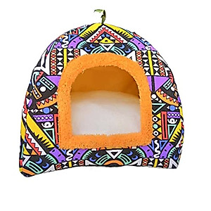 Yurt Dog House and Kitty Litter Closed Folding Villa Strawberry Nest Pet Supplies