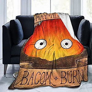 XCRUPYT Anime Blanket Cartoon Throw Blankets Ultra Soft Flannel Lightweight Throws for Couch, Bed, Plush Fuzzy Microfiber Warm Thermal All Seasons Use 50"X40"