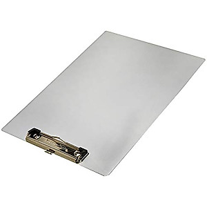 Amazon Basics Aluminum Office Clipboard, Letter Size, Pack of 2