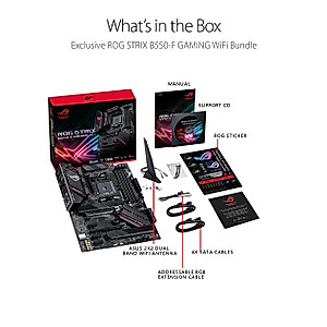 ASUS ROG Strix B550-F Gaming AMD AM4 ATX Motherboard with WiFi 6, PCIe 4.0, 2.5Gb LAN, HDMI 2.1, Aura Sync