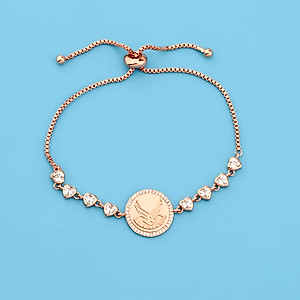 LQRI Air Force Gift Air Force Medal Pendant Bracelet Military Jewelry Force Mom Gift Proud Air Force Sister Wife