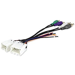 Scosche NN07B Compatible with 1995-07 Nissan Premium Sound Harness; 4CH RCA to amp Input, XL
