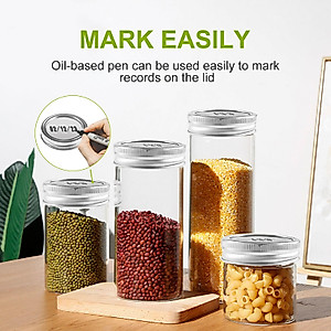 Mason Jar Lids Regular Mouth, aluminum lids for mason jar regular mouth split-type lids leak proof and secure canning jar caps(24PCS)