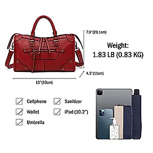 Scarleton Purses for Women, Crossbody Bags for Women, Studded Shoulder Bag, Top Handle Handbags for Women with Strap, H207310A, Red