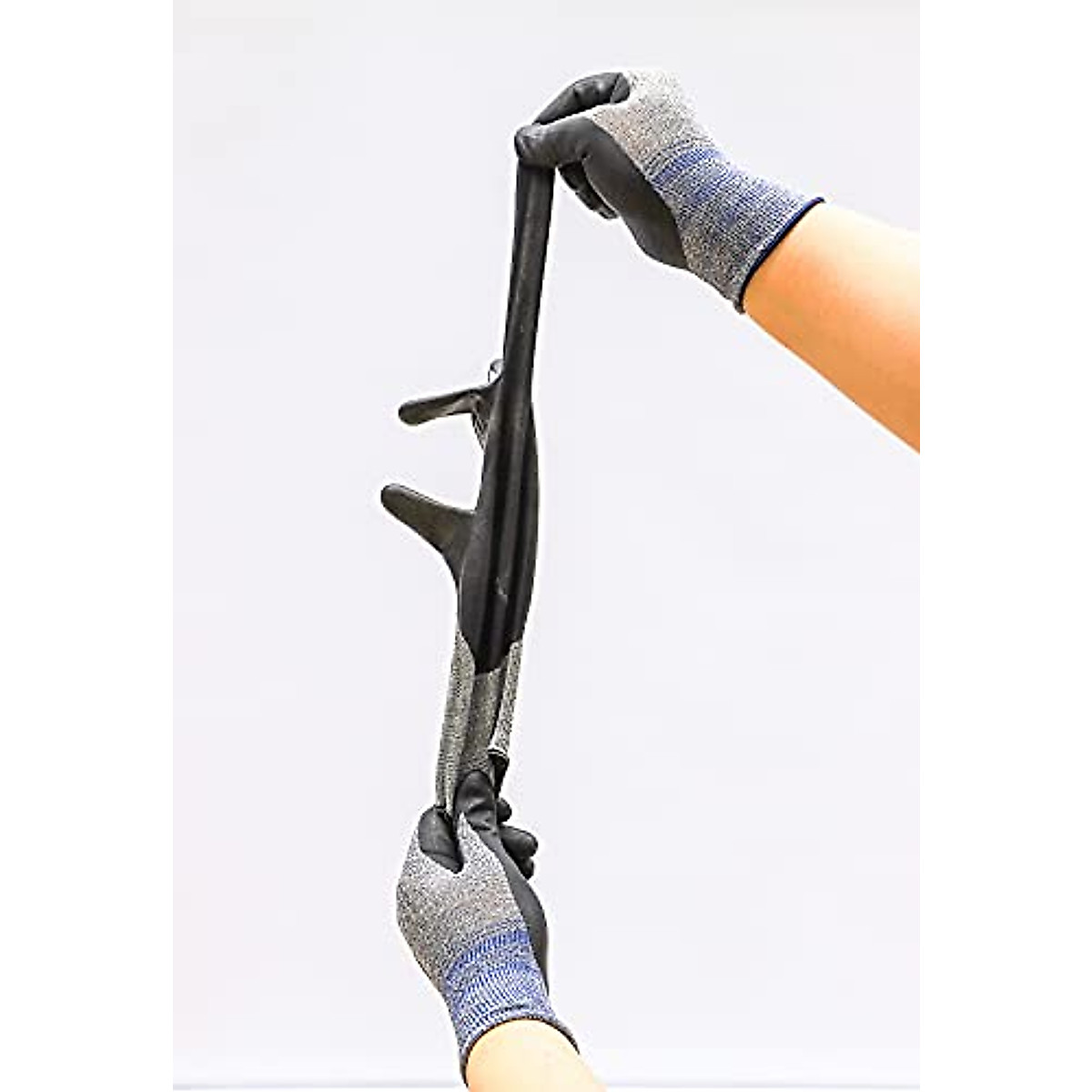 HANNASY Safety Work Gloves Poly NBR Foam Coated Protection, Easy Grip Slip Resistant Mechanic Garden Warehouse All Purpose (3, Medium)