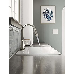 KOHLER Brynn Pull Down Kitchen Faucet, 2 Function sprayhead, Magnetic Docking, Stainless Steel, K-R23089-SD-VS