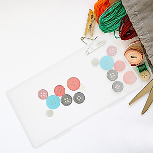 minkissy 2pcs Mini Bead Box Small Clear Plastic Beads Storage Container Nail Charm Bead Box Earrings Storage Boxes Transparent Small Items Boxes Diy Craft Jewelry Organizer