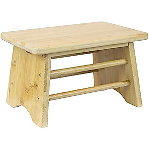 Sorbus Bamboo Step Stool - Great Foot Rest & Potty Training Stool for Kids Toddlers, Adults, Kitchen, Bathroom, etc