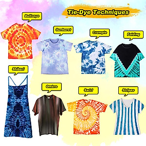 PATIFEED Tie Dye Kit for Kids and Adults, 32 Colours 80ML Bottles Tye Dye Kits, Tyedyedye Kit Gifts for Girls and Boys Large Groups Activities Handmade Party