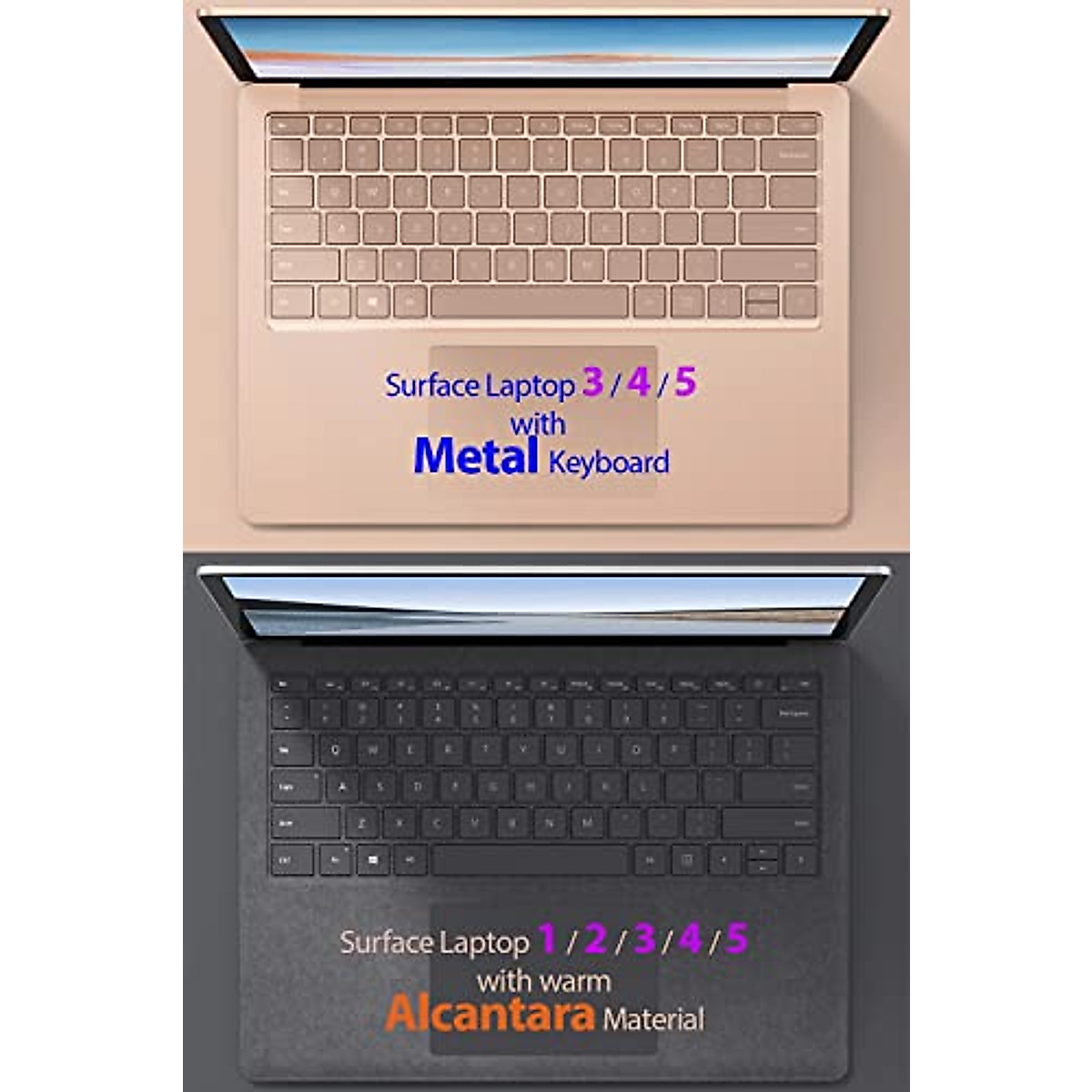 mCover Hard Case Only Compatible for 13.5" Microsoft Surface Laptop (5/4 / 3/2 / 1) with Alcantara Keyboard - Clear