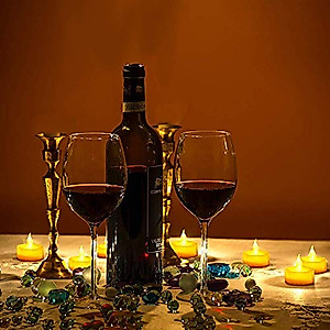 Nancia 100PACK Flameless LED Tea Lights Candles, Realistic and Bright Flickering Long Lasting 200Hours Battery-Powered, Ideal Party, Wedding, Birthday, Gifts Home Decoration Warm Yellow