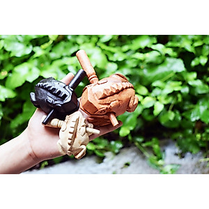 Guiros Percussion Instruments Wooden Frog 3 Piece Set of 4 Inch, 3 Inch, 2.75 Inch, Wooden Frog Musical Instrument (Brown/Black/Natural Color)