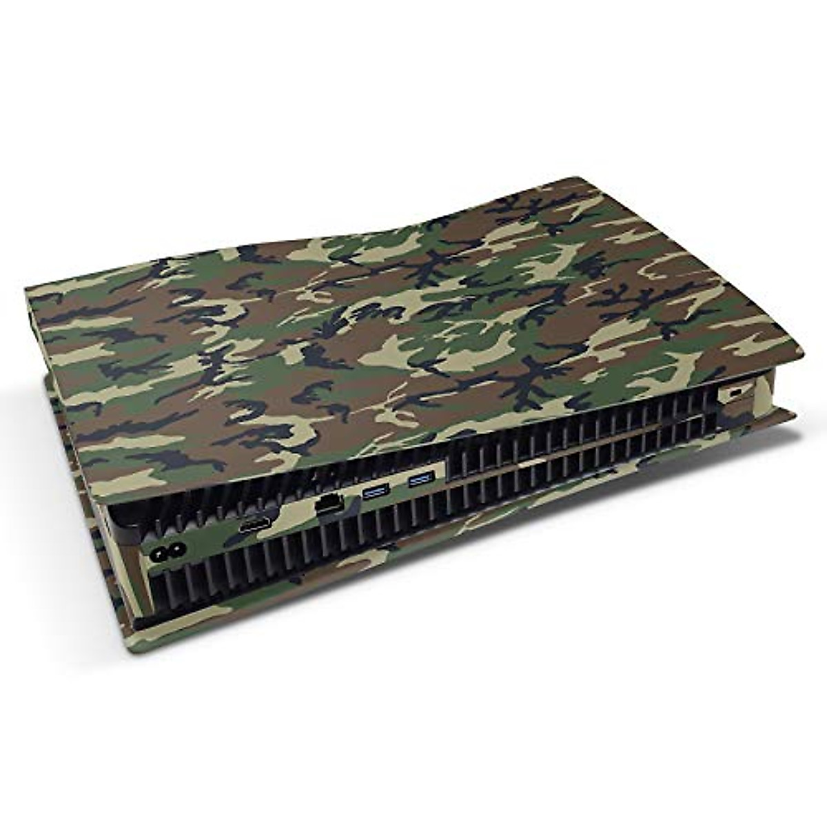 PS5 Disk Console Camo Skin Decal Vinal Sticker + 2 Controller Skins Set