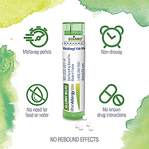 Boiron RhinAllergy Kids Pellets for Relief from Allergy Symptoms of Sneezing, Runny Nose, and Itchy Eyes or Throat - 3 Count (240 Pellets)