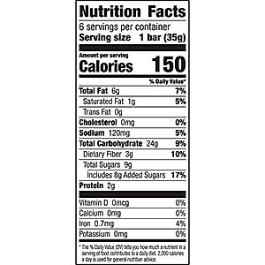 Nature Valley Soft-Baked Oatmeal Squares, Cinnamon Brown Sugar, 6 ct, 7.44 OZ