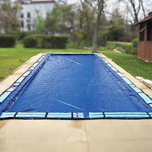 Pureline Denali Rectangular Inground Ground Winter Pool Cover, 16' x 32’, 8 Year Warranty