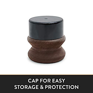 John Boos APPLICRND-W Butcher Block Oil & Cream Applicator, 2.5x2.5x2.5, Walnut Wood