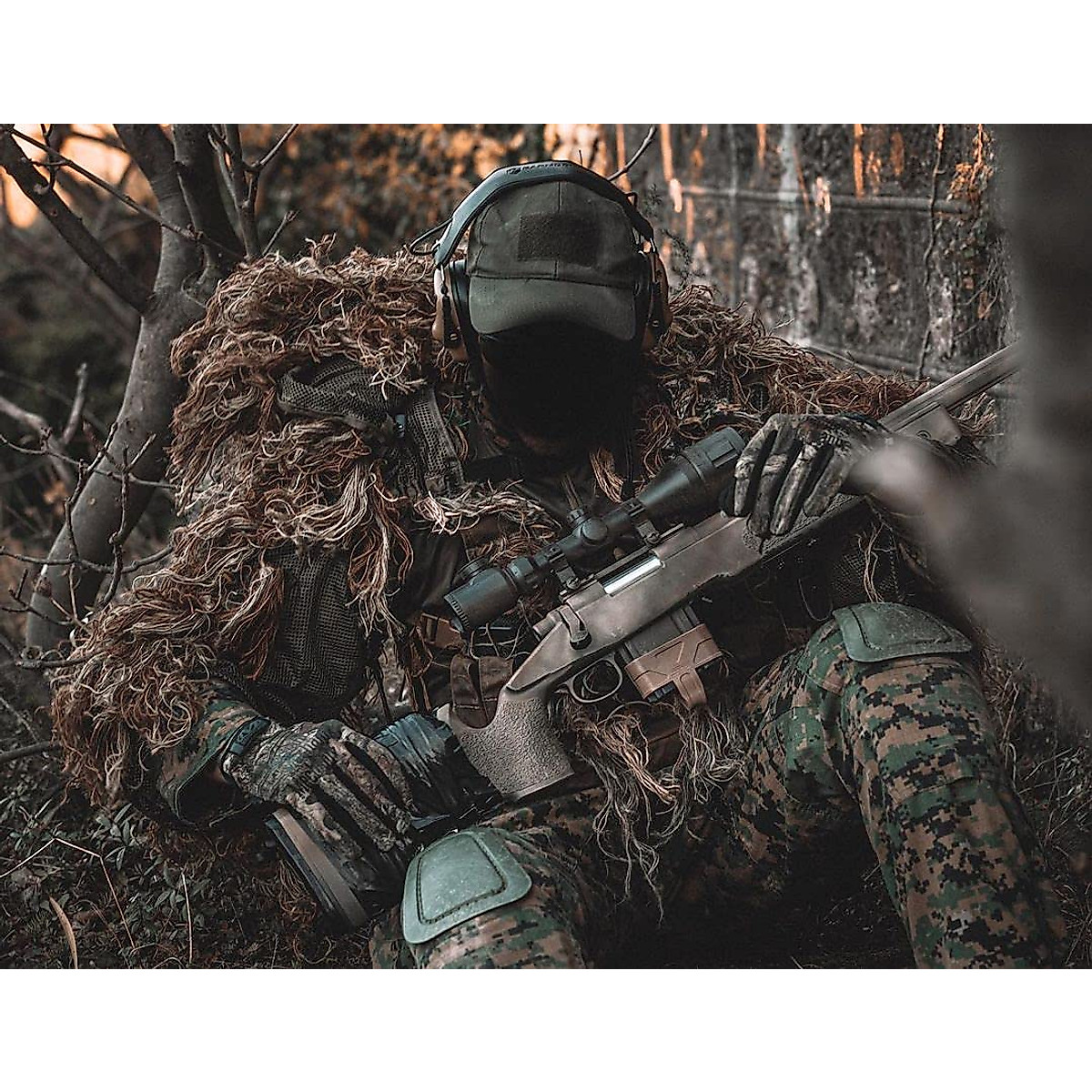 OPSMEN Electronic Shooting Earmuffs Ear Muffs Safety Tactical Sound Amplification Noise Canceling Hearing Protection 22 NRR M31-V2 Desert