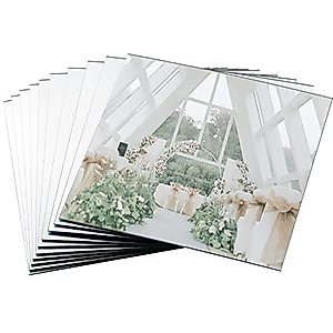 mwellewm 12 Packs Square Mirror Centerpieces for Tables, Mirror Tray Candle Plate Tray for Candles,Wedding Table Centerpiece Decorations,Party Decor and Crafts,20 x 20 cm