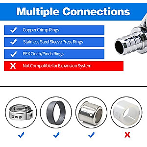 4 Pack Stop Valves, 1/4 Turn Angle Stop Valves, 3/8" OD Compression × 1/2" PEX Chrome Plated Brass for Faucet, Toilet Valves (4×Angle)