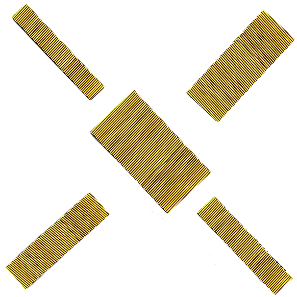 SimCos 23 Gauge Pinner Nails (1/2",9/16",3/4",1",1-3/8") 5000 pcs Assorted 5 Sizes' Headless Pin Nails for 23 GA Pneumatic or Electric Pinner or pin Gun,Project Pack