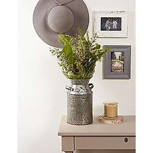 DII Galvanized Metal Decor, Rustic Farmhouse, Milk Can, Silver