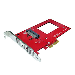 Ableconn PEXU2-132 NVMe 2.5-inch U.2 (SFF-8639) SSD PCIe 4.0 x4 Carrier Adapter Card - for 2.5-inch U.2 NVMe SSD - U.2 to PCIe - PCIe Adapter for U.2 Drive
