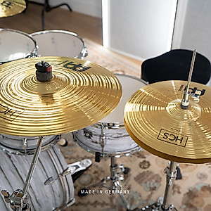 Meinl Cymbal Set Box Pack with 14” Hihats, 18” Crash/Ride, Plus a FREE 14” Crash – HCS Traditional Finish Brass – Made In Germany, TWO-YEAR WARRANTY (HCS1418+14C)