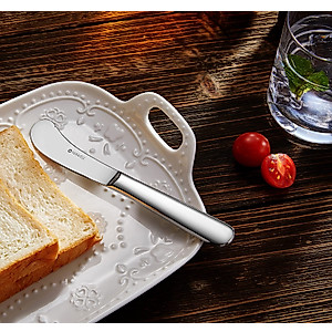 KEAWELL Premium 4-Piece 6.7" Louise Butter Knives, Stainless Steel, Dishwasher Safe