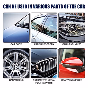 Car Wax Crystal Plating Set, Car Coating Wax Hard Glossy Carnauba Wax Coating Care, Car Scratches Fast Repair with Waxing Sponge & Towel