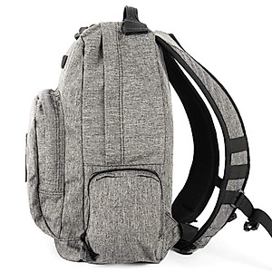 LAPG Commuter Backpack, School Backpack, Hydration Compatible Small Backpack - Black