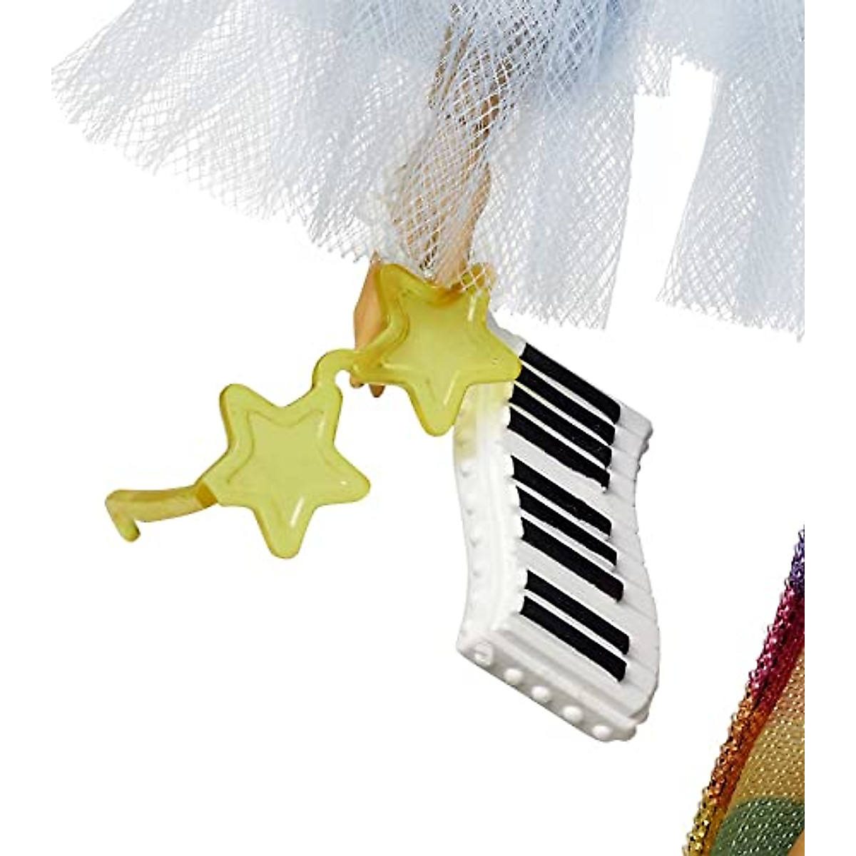 Barbie Extra Doll & Accessories with Long Brunette Hair and Bling Clips in Multi-Colored Dress with Pet Crocodile