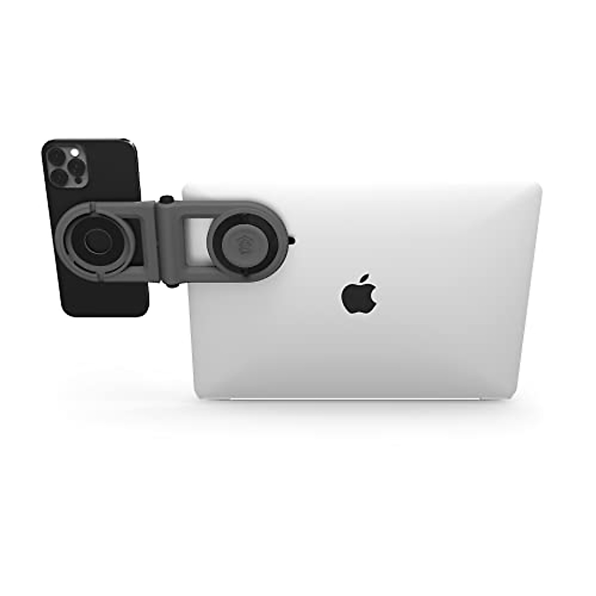 STM MagArm – MagSafe Accessory - Mount iPhone on Laptop or Monitor – Adjust iPhone to Optimal Viewing Angle – Use with or Without The Apple MagSafeCharger - Grey (stm-935-325Y-01)