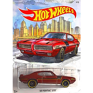 Hot Wheels Detroit Muscle Car Complete Series 6 Car Set
