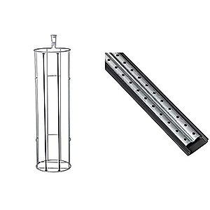 Rubbermaid Fasttrack Garage Storage Vertical Ball Rack & Fasttrack Garage Storage System Rail, 84", 1784416